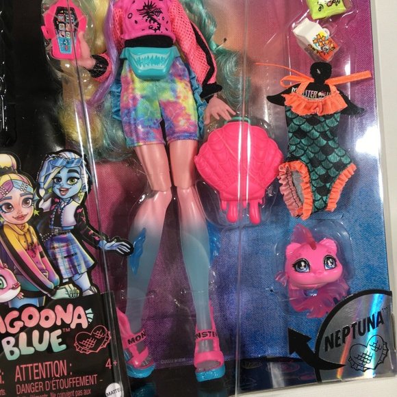 Mattel | Toys | Monster High Lagoona Blue Neptuna The Pet Fish 222 ...